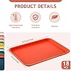 Amazon.com: 18 Pcs Plastic Fast Food Trays Bulk Colorful Restaurant ...