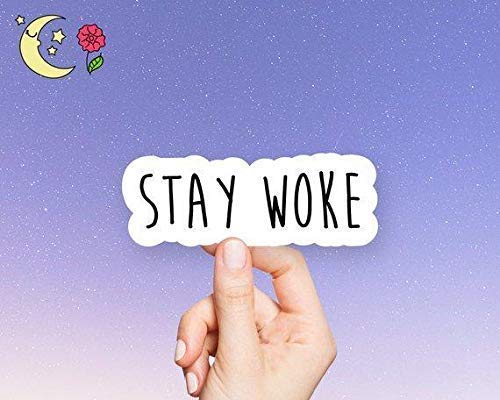 Amazon.com: Stay Woke Sticker - for Laptops, Water Bottles and Cell ...