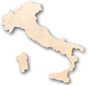 Amazon.com: Unfinished Wood Italy Shape 3 Pieces - Country - Craft - up ...