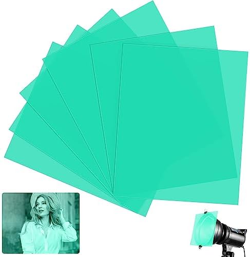 DECARETA Correction Gel Light Filter, 6PCS Lighting Filter Gel Sheets ...