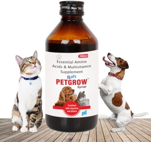 Pil Pet Grow Syrup for Dogs & Cats 200 ML with Amino Acid ...