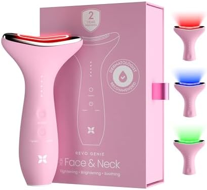 Amazon.com: REVO Genie Facial Massager for Face and Neck, LED Face Lift ...