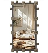 Amazon.com: Artloge Decorative Wall Mirror Oval: Diamond Shaped Large ...