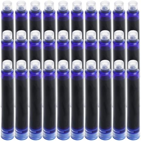 30PCS Standard Internationa Fountain Pen Ink Cartridges, Disposable and ...