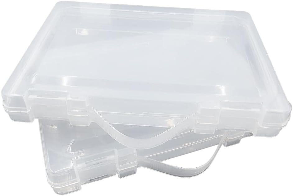 WYAN 2 Pcs A4 Lever arch files Storage Boxes,Clear Plastic Beads ...