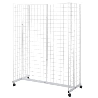 Amazon.com: Zonon Gridwall Panel Grid Gondola Unit Floorstanding Wire ...