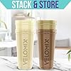 Amazon.com: VELOMIX -4 PACK- 28 oz Protein Shaker Bottle for Protein ...