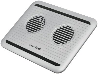 Amazon.com: Gear Head Dual-Cool Laptop Cooling Fan - Silver/Black (USB ...