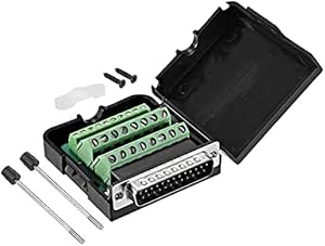 Amazon.co.jp: XYWHPGV D-sub DB25 Breakout Board Connector Case 25 Pin Dual Row Male Port ...