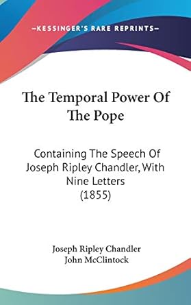 Buy The Temporal Power of the Pope: Containing the Speech of Joseph ...