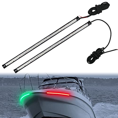 Snapklik.com : Obcursco 12 Inch LED Boat Bow Navigation Light Kits For ...