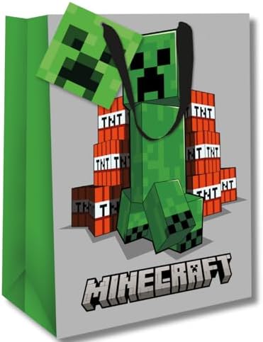 Danilo Promotions Limited Minecraft Boys Gift Bag, Perfect for Birthday ...