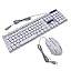BSTiltion Retro Punk Keyboard and Mouse Combo USB Wired Backlit Gaming ...