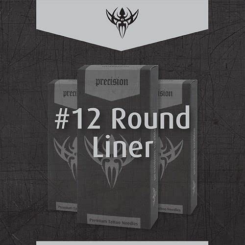 Amazon.com: Precision Needles, Tattoo Needles #12 (0.35mm) Round Liner ...