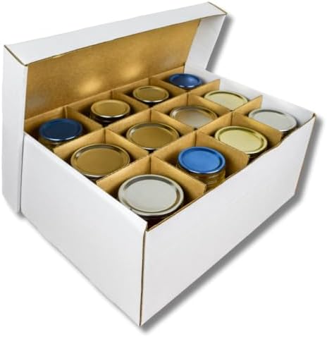 Amazon.com: JAK Industrial Mason Jar Storage Box/Quart Jar Container (3 ...