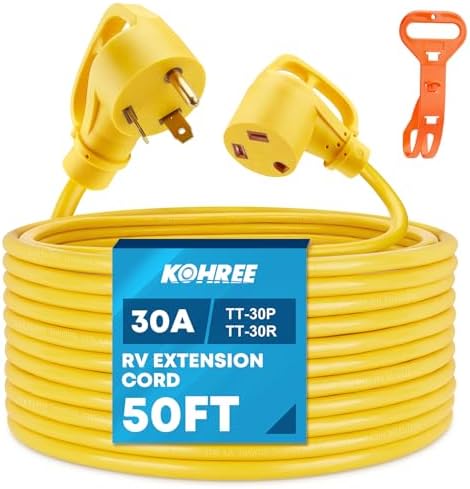 STRIGHT 100FT RV Extension Cord 30 Amp, RV Power Extension Cord NEMA TT ...