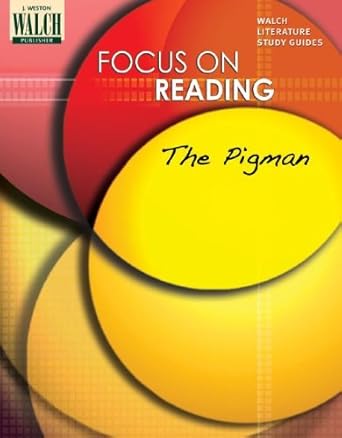 Buy Focus On Reading: The Pigman:grades 4-6 Book Online at Low Prices ...