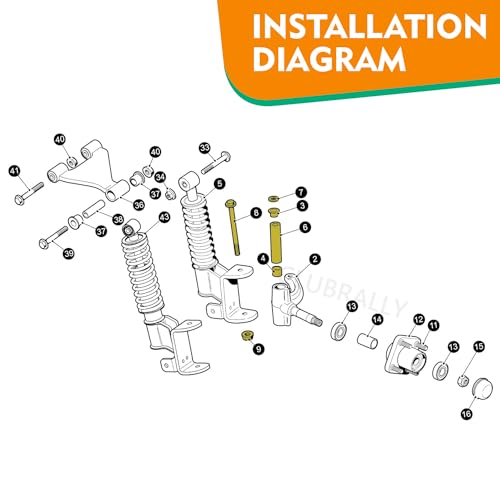 Snapklik.com : CLUBRALLY EZGO TXT/PDS Golf Cart Bushing Spindle King ...