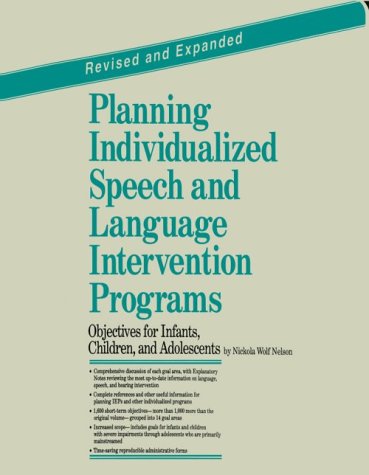 Planning Individualized Speech and Language Intervention Programs ...