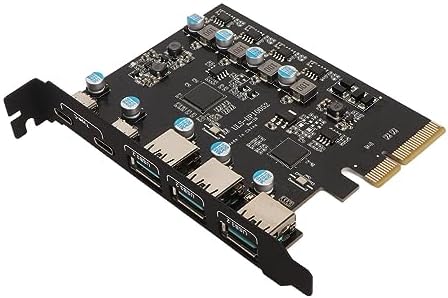 Amazon.co.jp: USB3.2 Gen2 PCIE to Type C Expansion Card, 5 Port 20Gbps ...