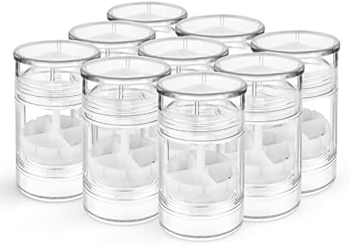 Amazon.com: 9 PCS 1.7oz/50ml Round Deodorant Containers,Empty Plastic ...