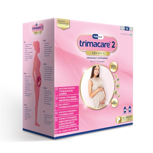 Trimacare 2 | Prenatal Multivitamin For Pregnancy | Iron, Calcium, Veg ...