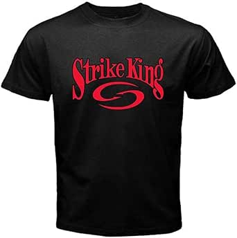 Amazon.com: New Strike King Fishing T-Shirt Funny Cotton Tee Vintage ...