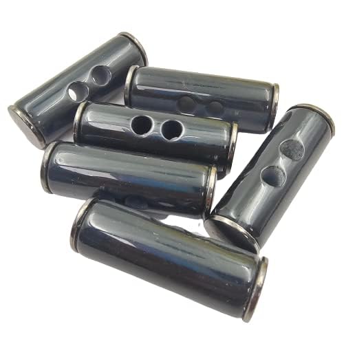 Horn Double Hole Toggle Button (Pack of Six) for Coat Jacket Sewing ...