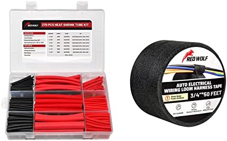 Amazon.com: RED WOLF Wire Harness Cloth Electrical Tape for Automotive ...