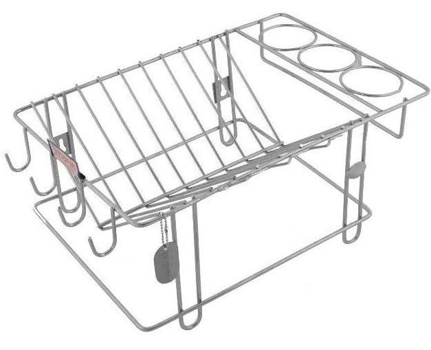 Cri8Hub Stainless Steel Wall Mount Kitchen Utensils Rack | Dish Rack ...