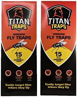 Amazon.com : Window Fly Traps by Titan Traps - Sticky Fly Paper, Window ...