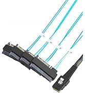 CableCreation Mini SAS 26Pin (SFF-8088) Male to 4 SATA 7Pin Female ...