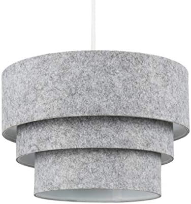 MiniSun Round Modern 3 Tier Fabric Ceiling Pendant Lamp Light Shade in ...