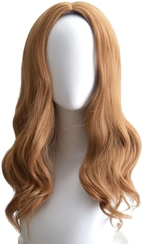 Amazon.com: LALASAM Ginger 21 inch Shoulder Length Brown Wavy Curly ...