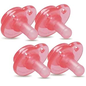 Buy Nookums Paci-Plushies Replacement Pacifier 4 Pack - Includes 4 Pink ...