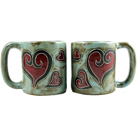 Amazon.com | Set Of Two (2) MARA STONEWARE COLLECTION - 16 Oz. Coffee ...