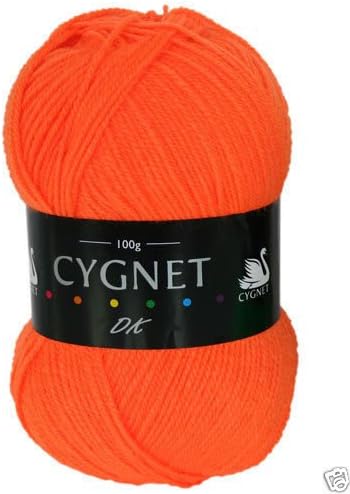 Cygnet DK Double Knitting Acrylic Yarn Wool 100g - 6632 Jaffa : Amazon ...