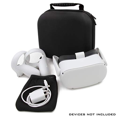 CASEMATIX Mighty and Compact Slim Hard Shell VR Headset Case Compatible ...