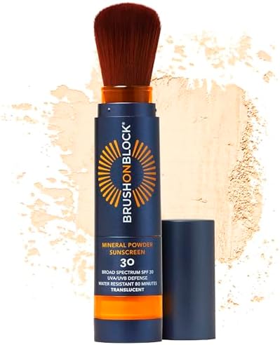 Amazon.com: Brush On Block SPF 30 Mineral Powder Sunscreen New Formula ...