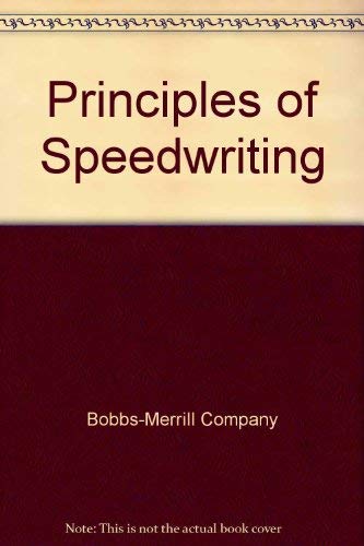 Principles of Speedwriting: 9780026797900: Amazon.com: Books