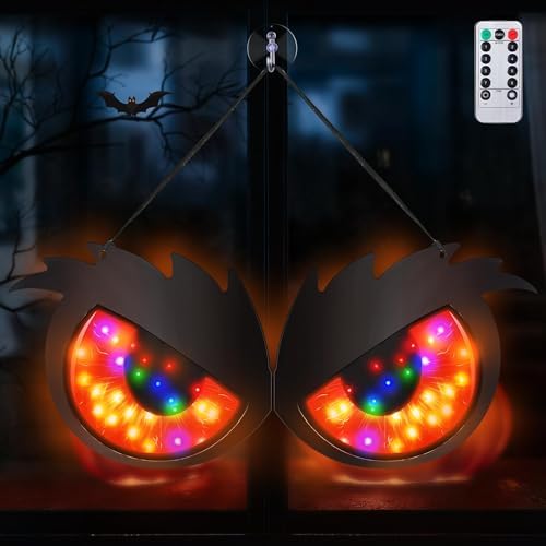 Amazon.com : [Timer & 8 Modes] Halloween Decorations Spooky Eyes Lights ...