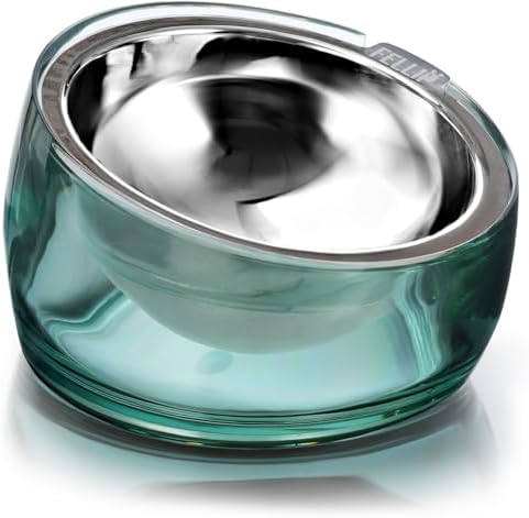 Amazon.com : Felli Oblik 15° Tilted Small Animal Bowls for Pet Food ...