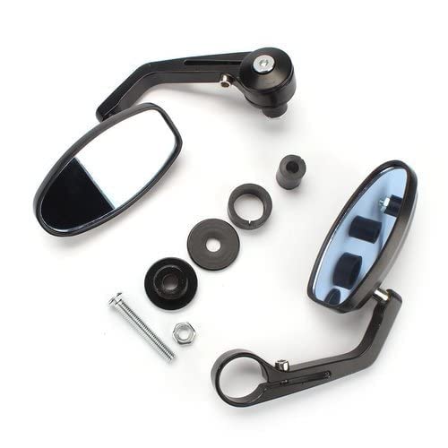 Sai Kirpa Handlebar Adjustable Rotatable Oval Shape Rear View Mirror ...