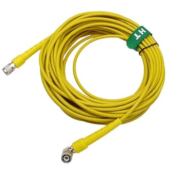 HangTon Yellow GPS Antenna Cable TNC Connector Right Angle RG58 for ...