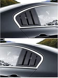Amazon.com: Window Louvers Rear Window Louvers, 1 Pair Car Rear Quarter ...