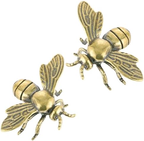 Amazon.com: IMIKEYA Gold Animal Figurines: 3PCS Vintage Brass Bee ...