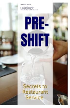 PRE-SHIFT: Secrets to Restaurant Service: PAUDEL, SANDEEP ...
