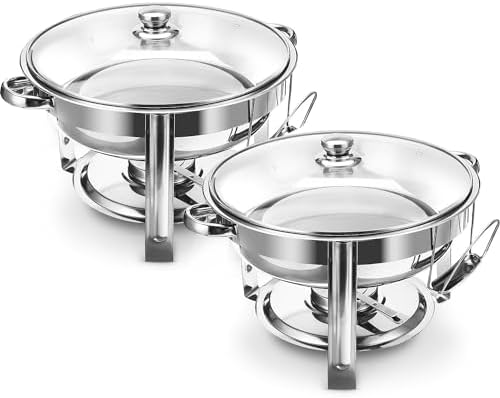 Amazon.com: Alpha Living Chafing Dish Buffet Set of 4 – Complete ...