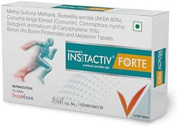 Innovcare Instactiv Forte with Curcumin, Boswellia, MSM, Commiphora ...