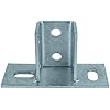 Amazon.com: OTTFF 4 Pack 2 Slot U Post Base for 1-5/8" Square Strut ...